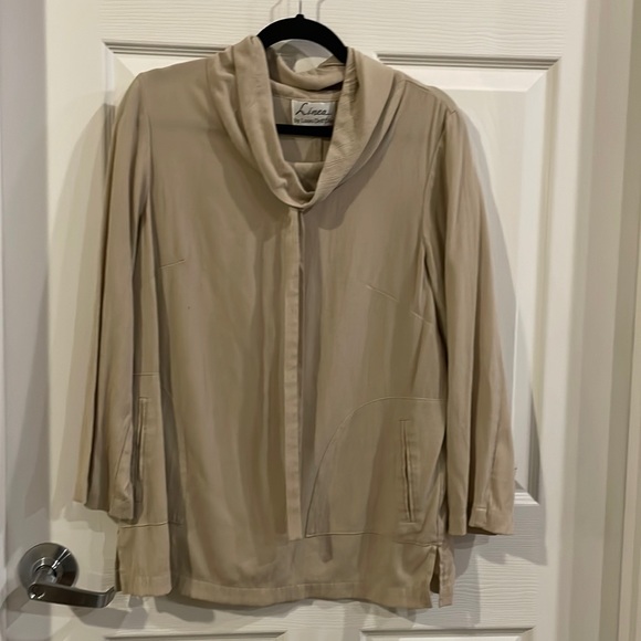 Linea by Louis Dell'Olio | Sweaters | Linea Size Small Tan Long Sleeve ...